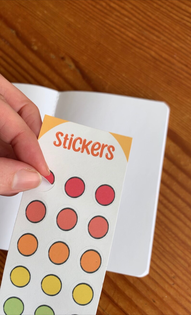 Dots/circle Sticker Sheet for Kids Rainbow, Crafting Stickers, Planner ...