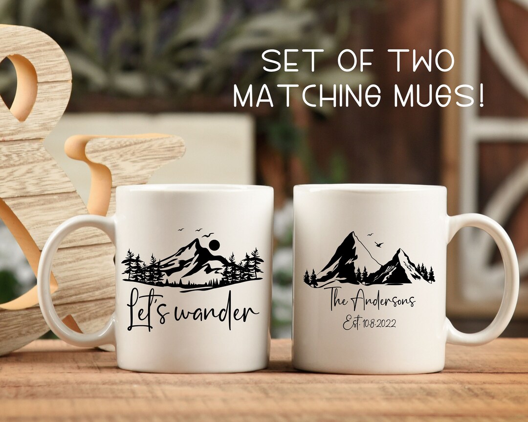 Set of 2 Matching Couples Mugs Relationship Mugs Anniversary - Etsy