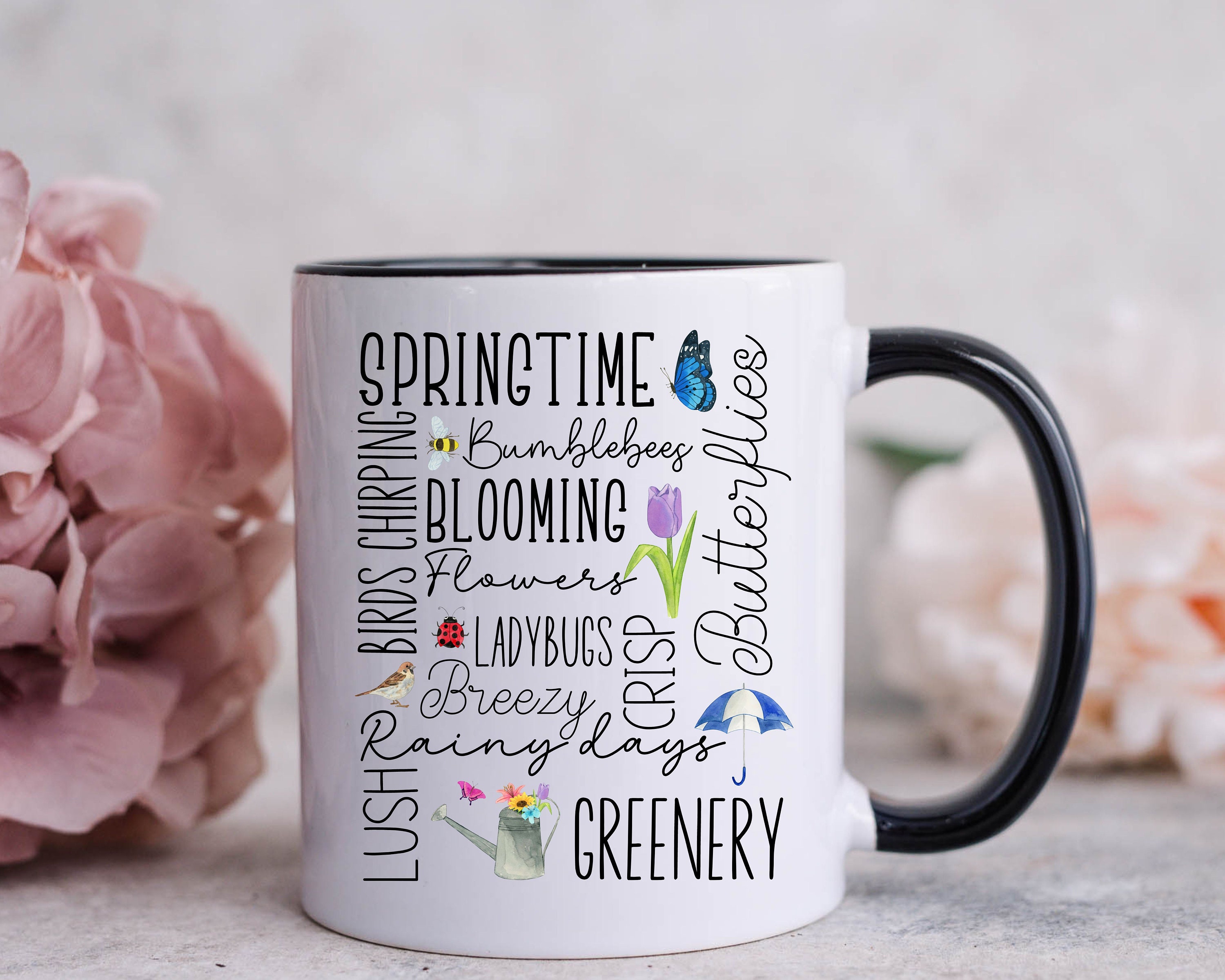 Spring Coffee Cup Spring Collage Mug Spring Lovers Cup - Etsy