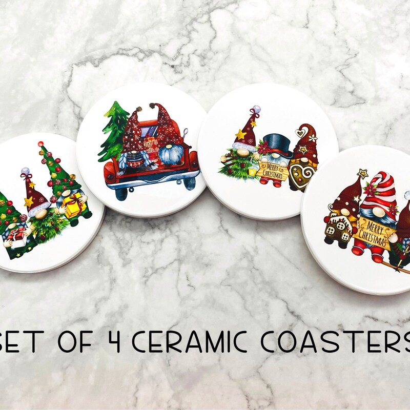 Christmas Coasters - Etsy