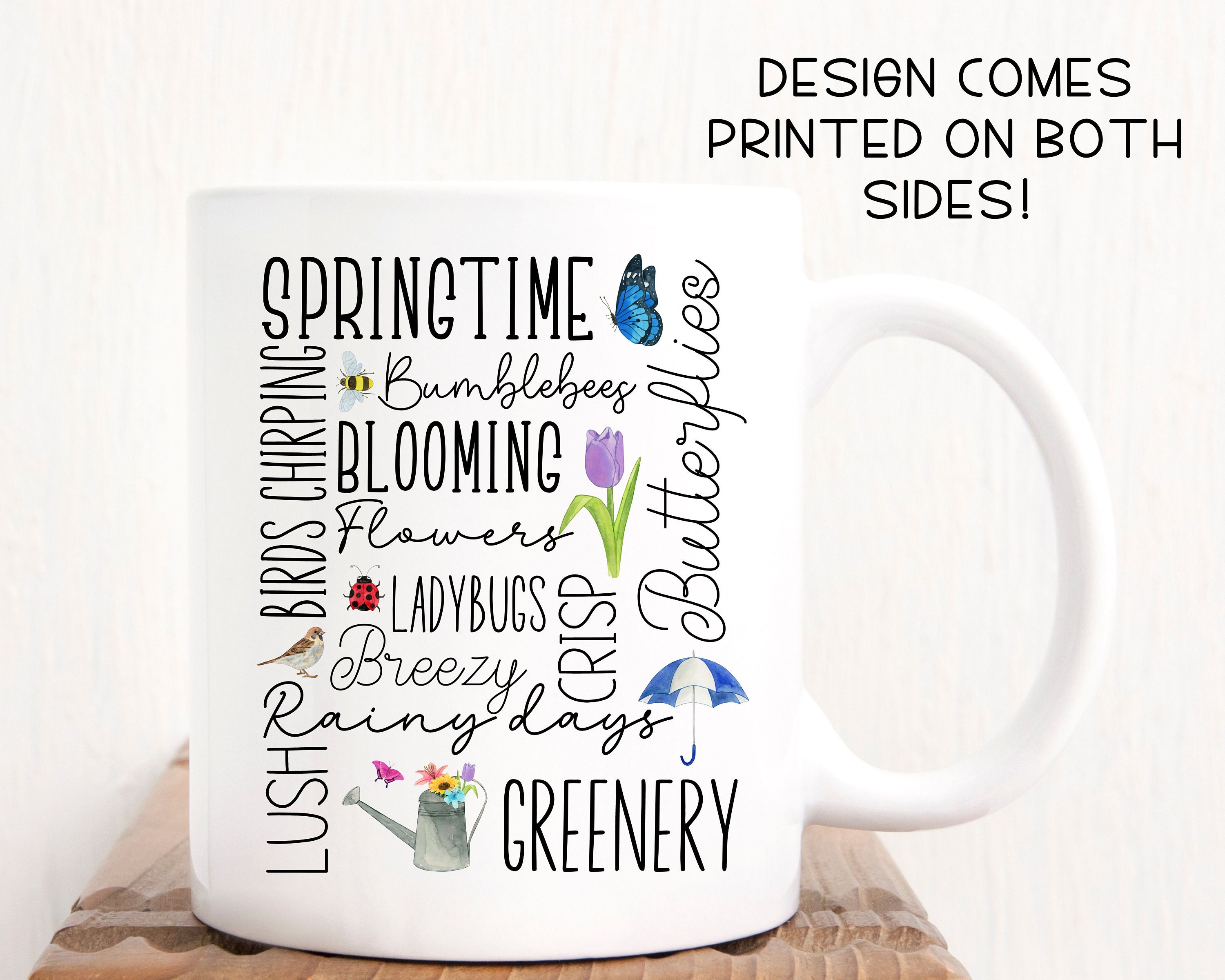 Spring Coffee Cup Spring Collage Mug Spring Lovers Cup - Etsy