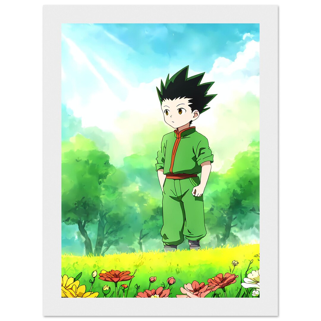 Gon Freecss Watercolor Print | Framed Poster | Hunter X Hunter Decor ...