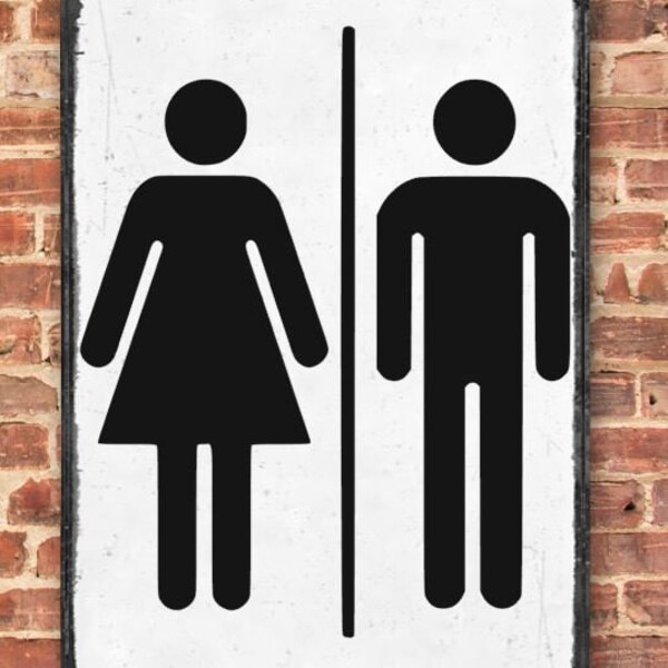 Bathroom Signage - Etsy