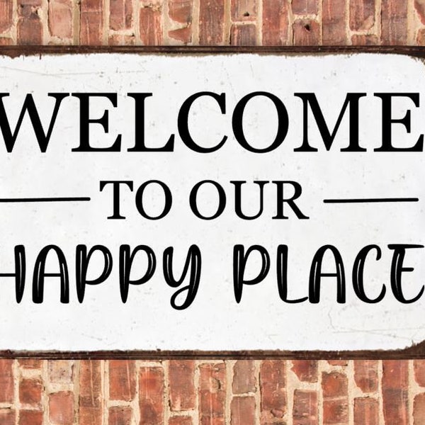 Welcome to Our Happy - Etsy