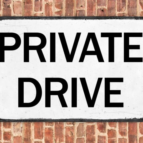 Private Drive Sign - Etsy