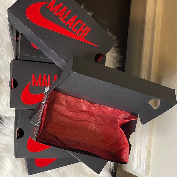 Nike Mini Shoe Box Favor - Etsy