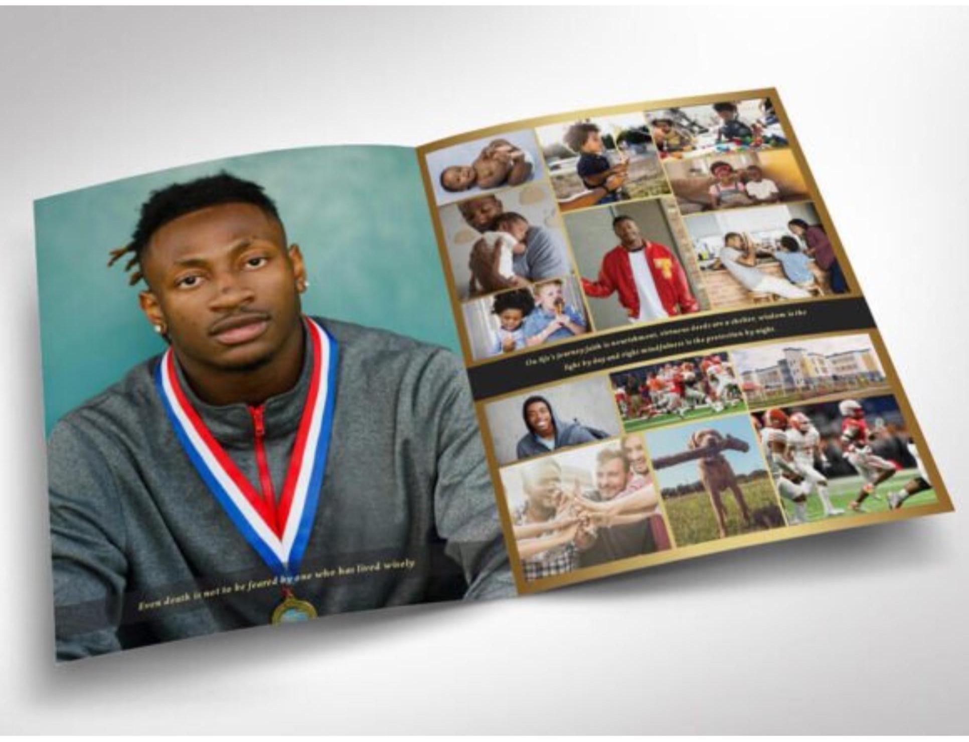 Custom Obituary Program | Funeral Memorial Printing | Folded, Booklet ...