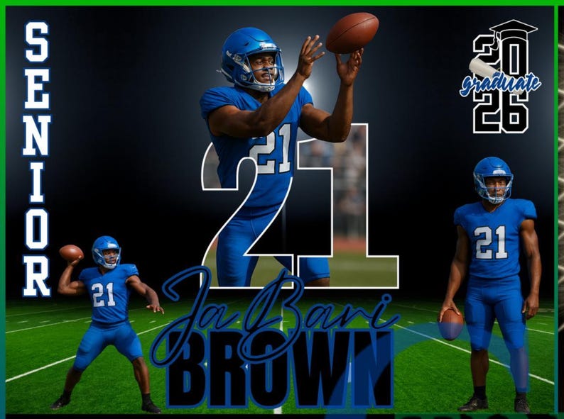 Pop Out Number Design Templates | Canva Editable | Sports, Senior ...