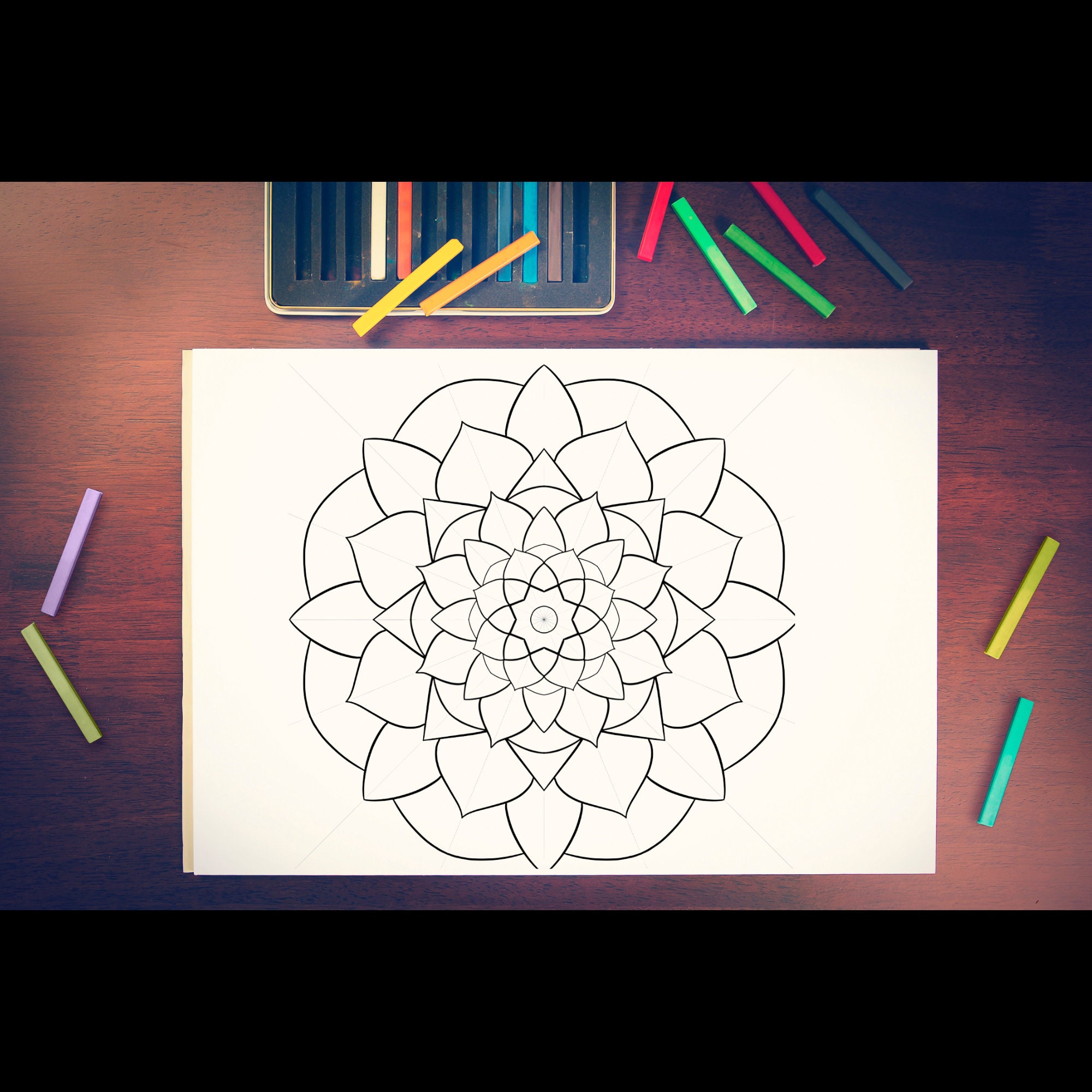 Printable Mandala Practice Pages | Trace Drawing Sheets | Digital ...
