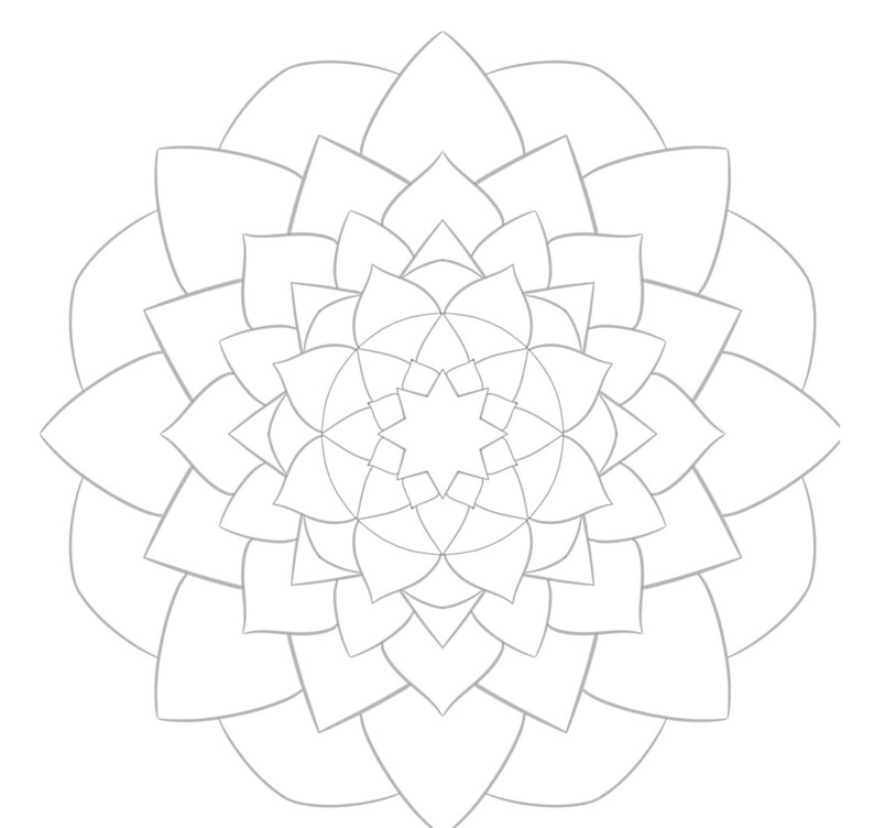 Printable Mandala Practice Pages | Trace Drawing Sheets | Digital ...