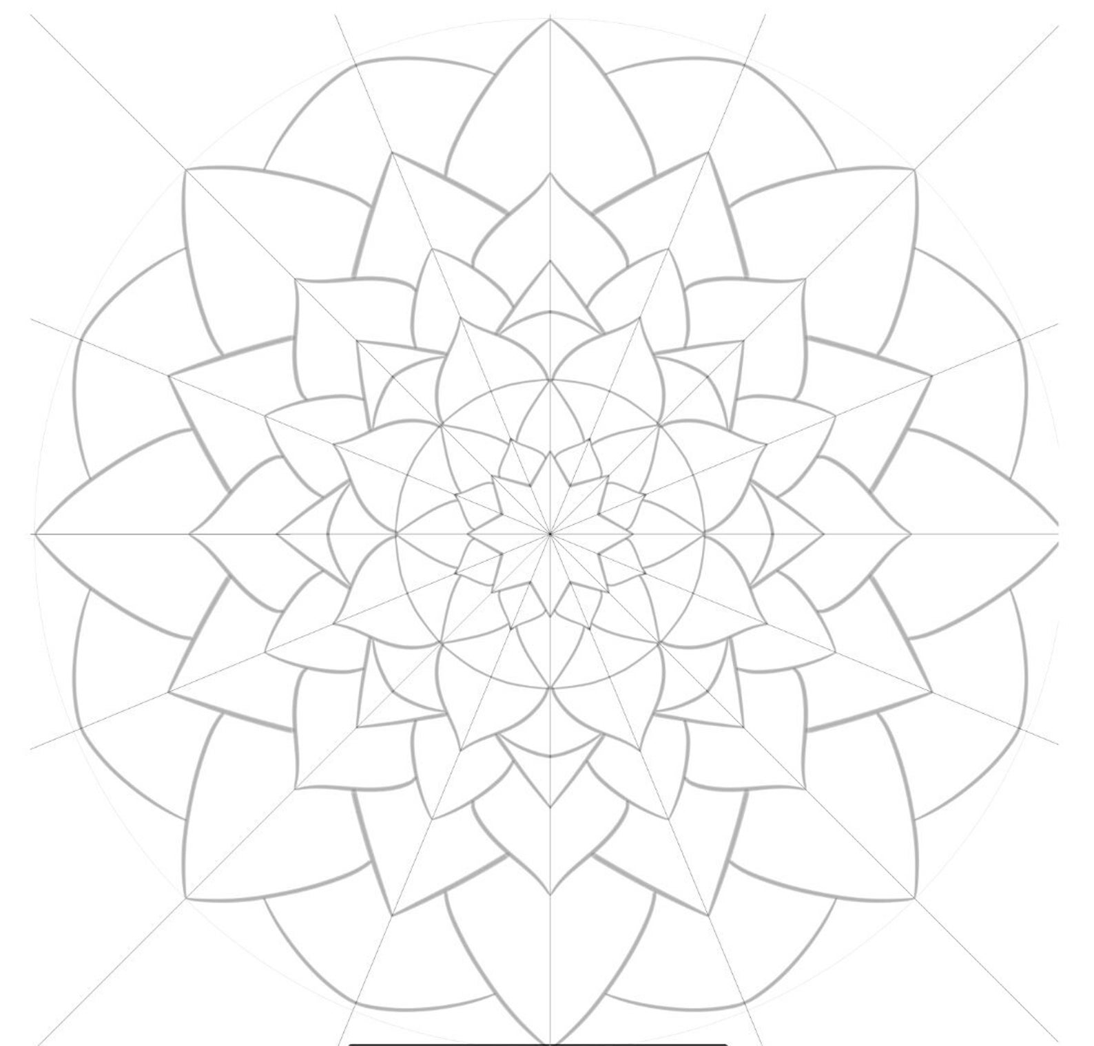 Printable Mandala Practice Sheets | Outline Templates (digital Download ...