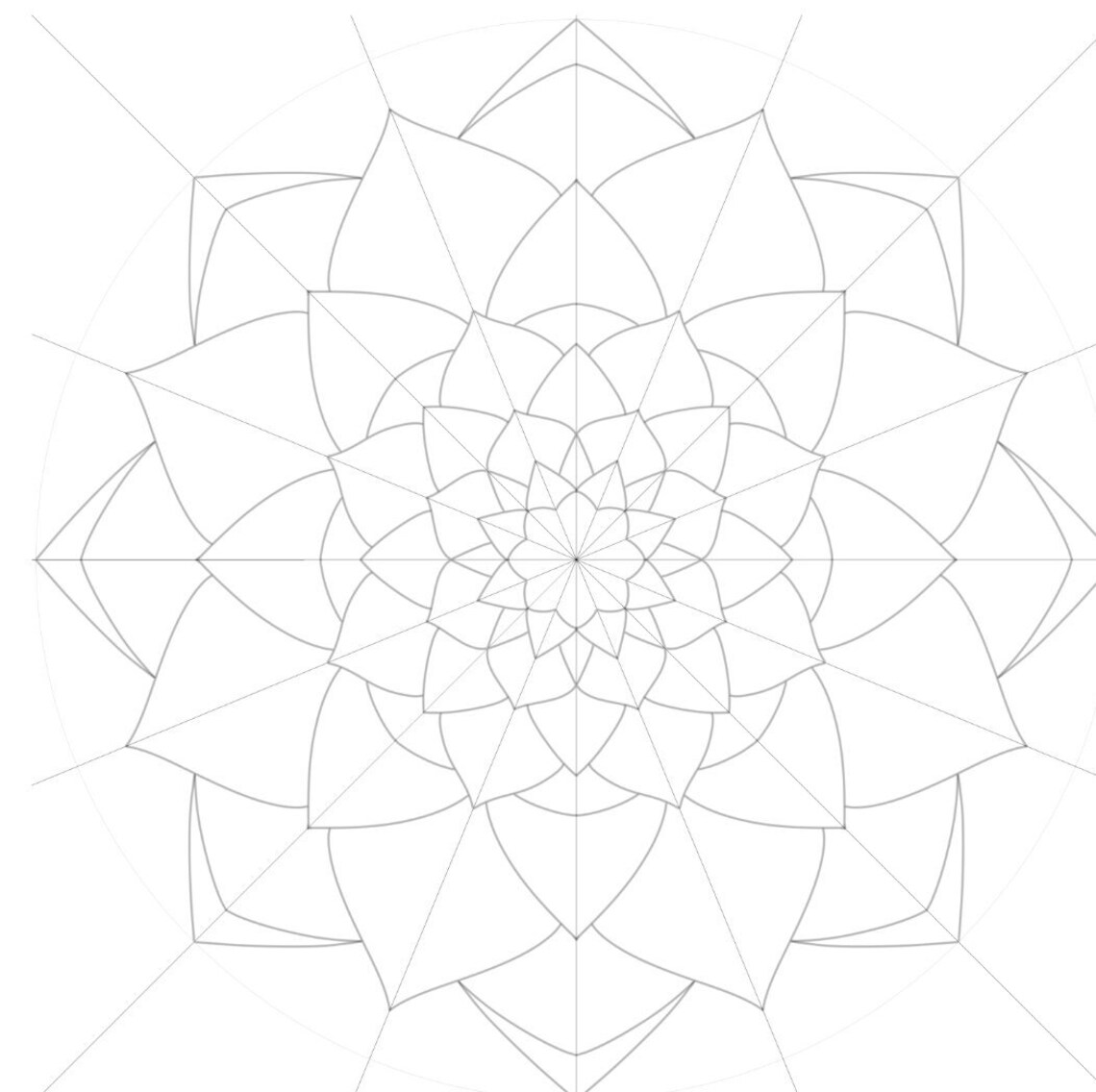 Printable Mandala Practice Sheets | Outline Templates (digital Download ...