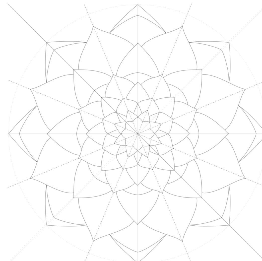 Printable Mandala Practice Sheets | Outline Templates (digital Download ...