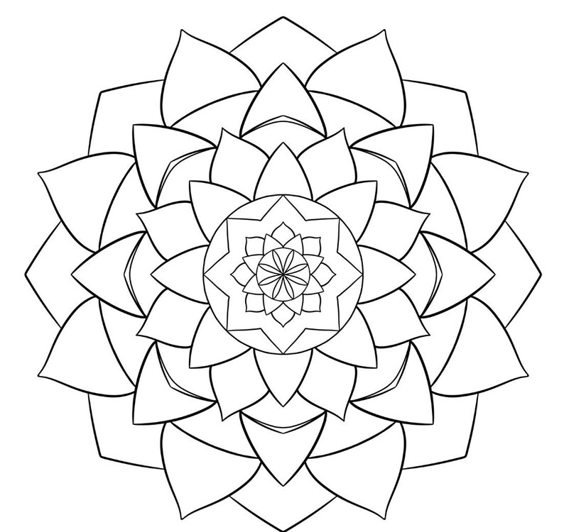 Printable Mandala Practice Sheets | Outline Templates (digital Download ...