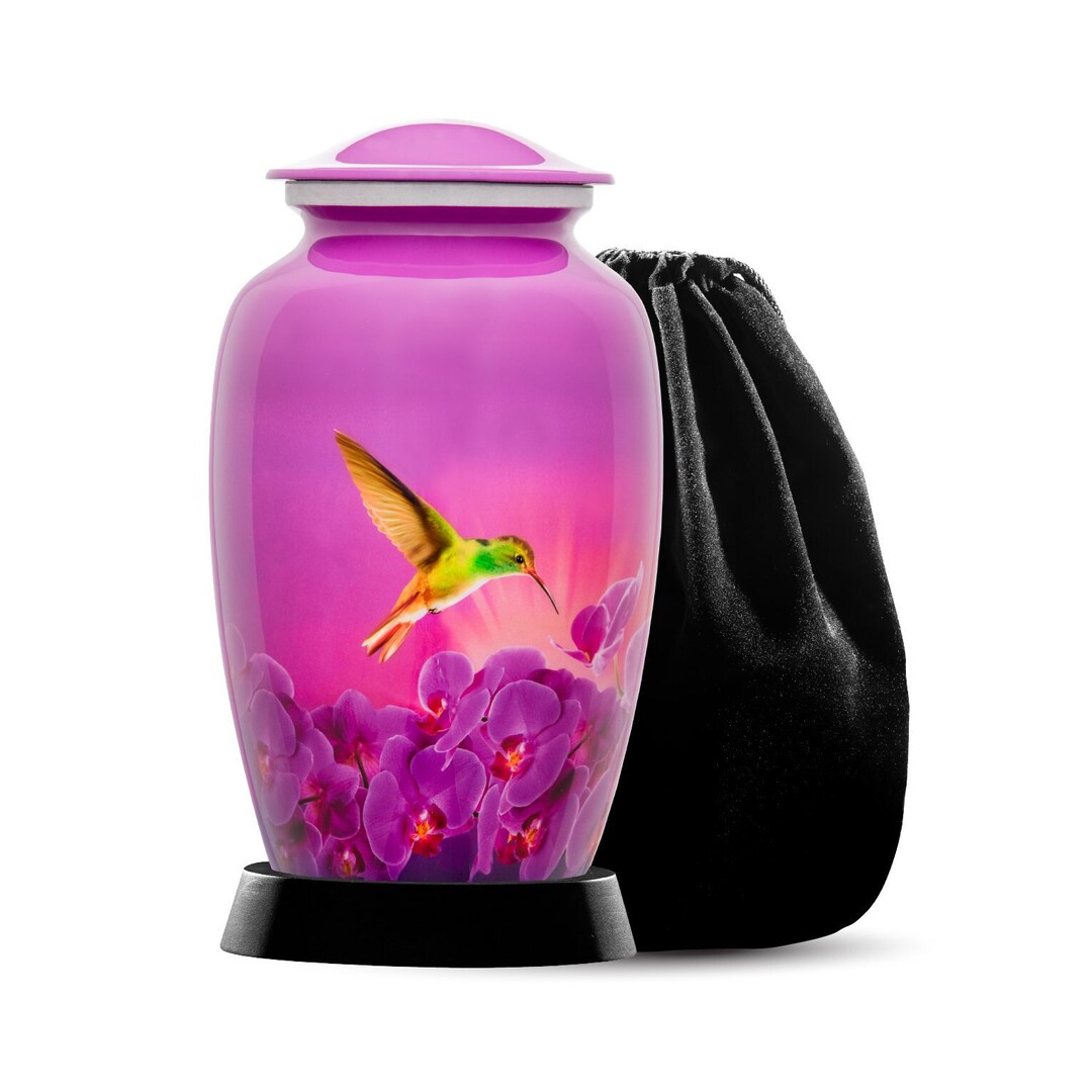 Hummingbird Urns for Human Ashes Adult Female A Natures Purple Urn for ...
