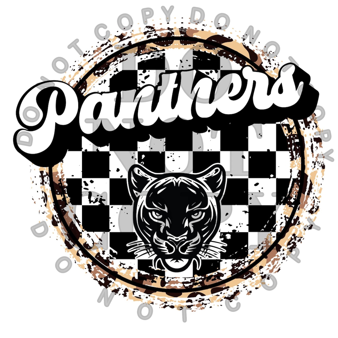 Retro Panthers Mascot PNG ~ Team Spirit PNG ~ Mascot ~ Sublimation PNG ...