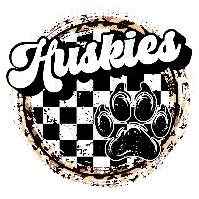 Retro Huskies Mascot PNG ~ Team Spirit PNG ~ Mascot ~ Sublimation PNG ...