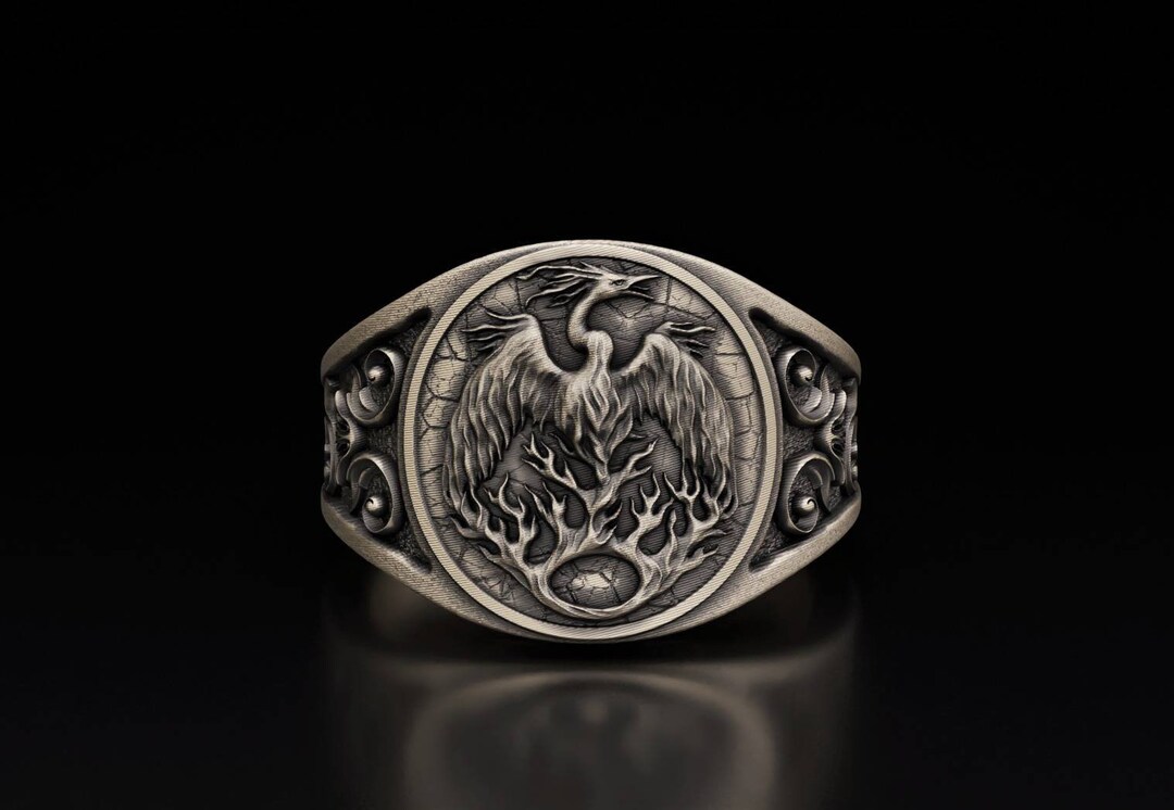 Phoenix Bird Ring Handmade Sterling Silver Phoenix Ring - Etsy