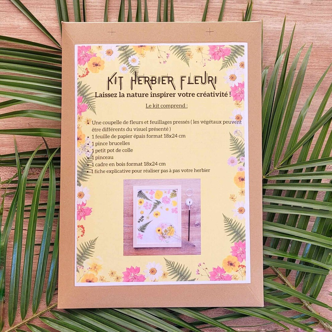 Flower Herbarium Kit, DIY Herbarium, Herbarium, Flower Herbarium, Kit ...