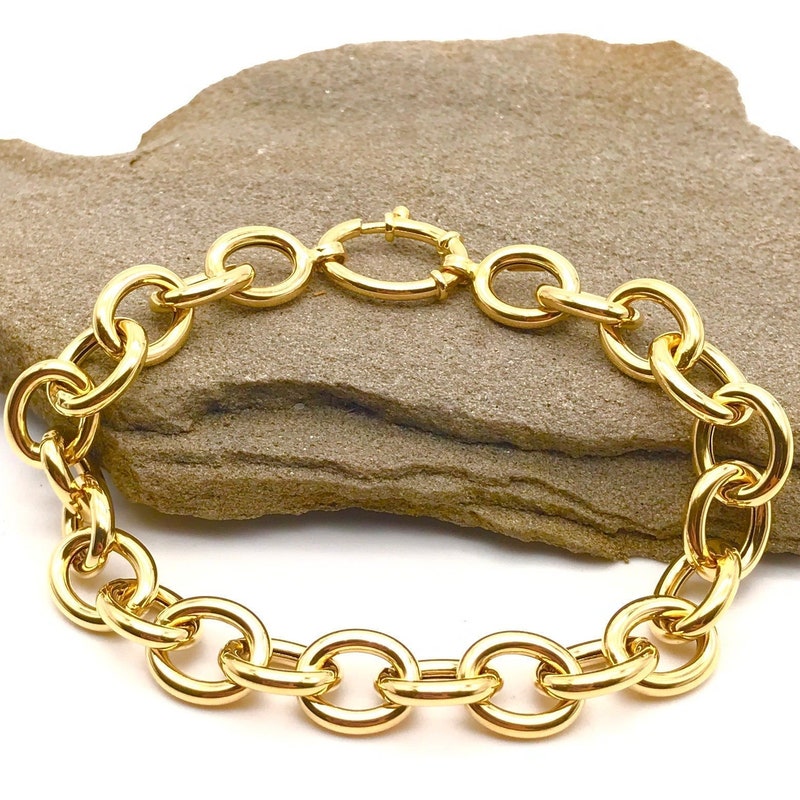 Yellow Gold Bracelet - Etsy