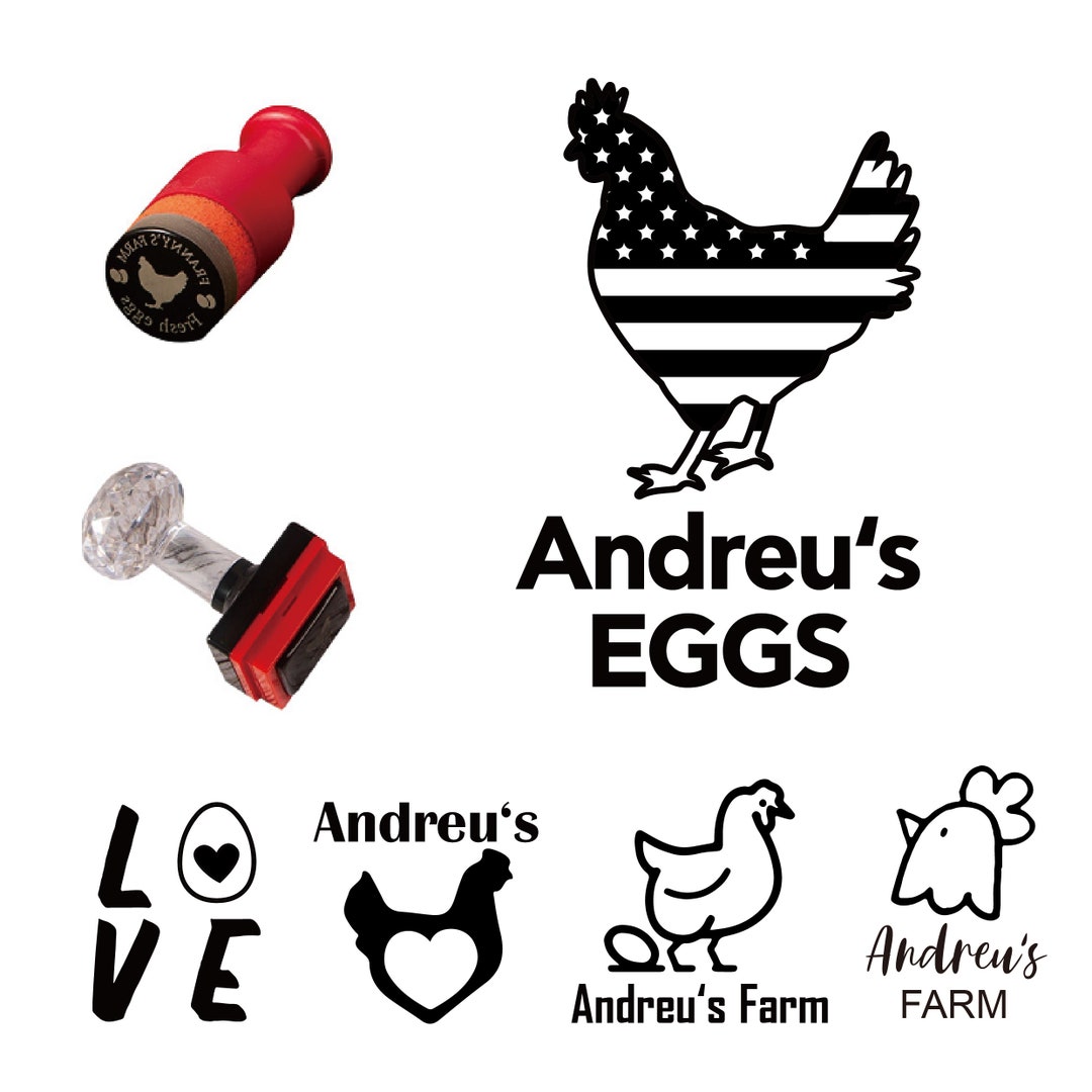 Chicken Lover Gift / Egg Stamp / Custom Egg Stamp / Stamp for Egg ...