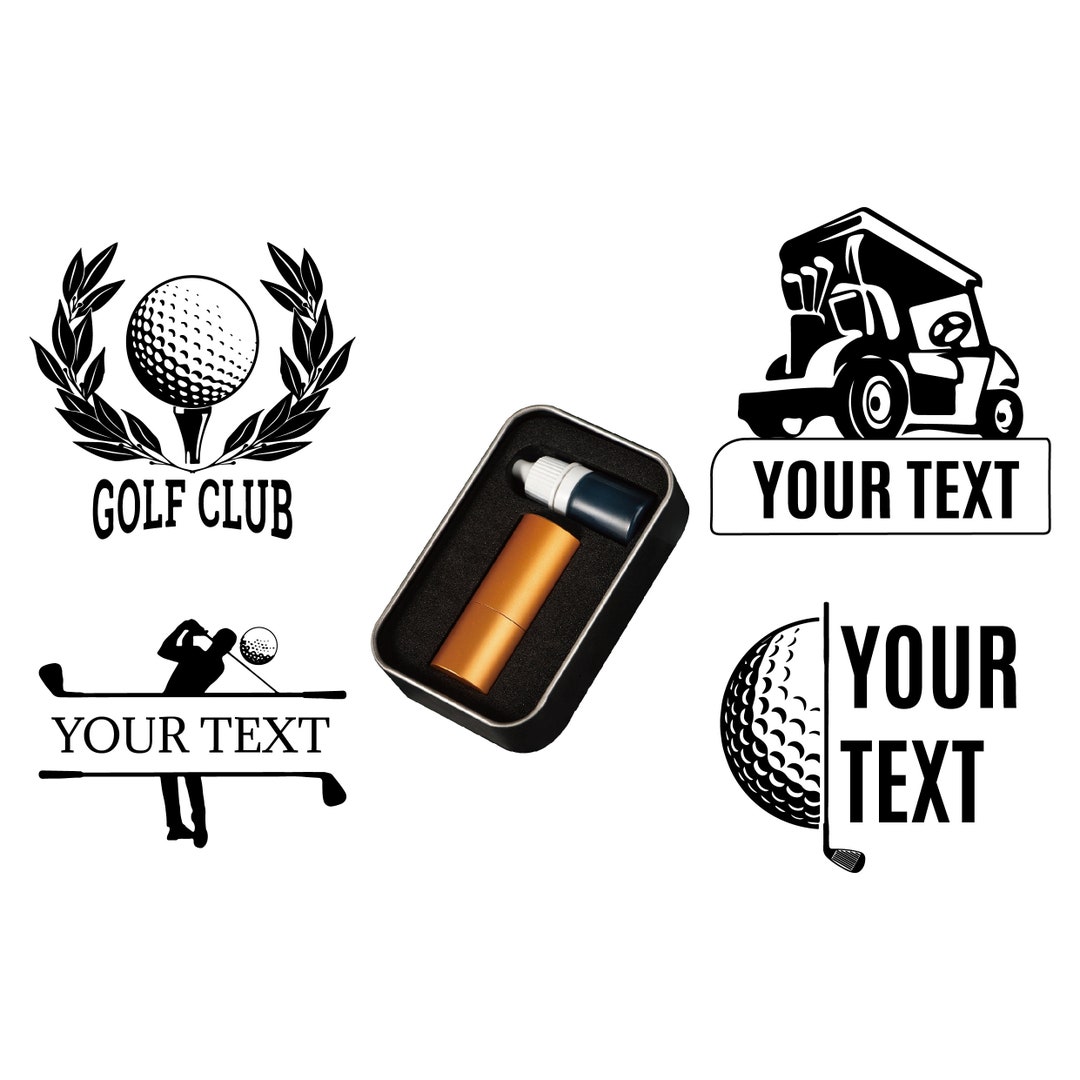 Personalized Golf Ball Stamp Gift for Golfer Golf Ball Stamp Monogram ...