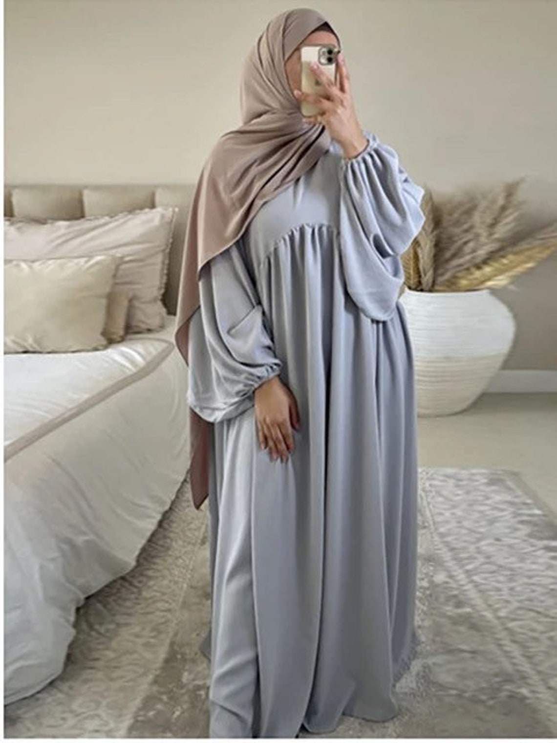 Abaya Balloon Sleeves - Etsy