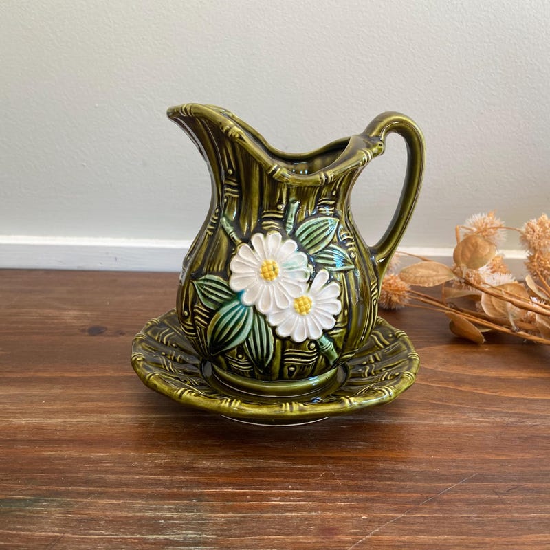 Pitcher and Bowl Set - Etsy