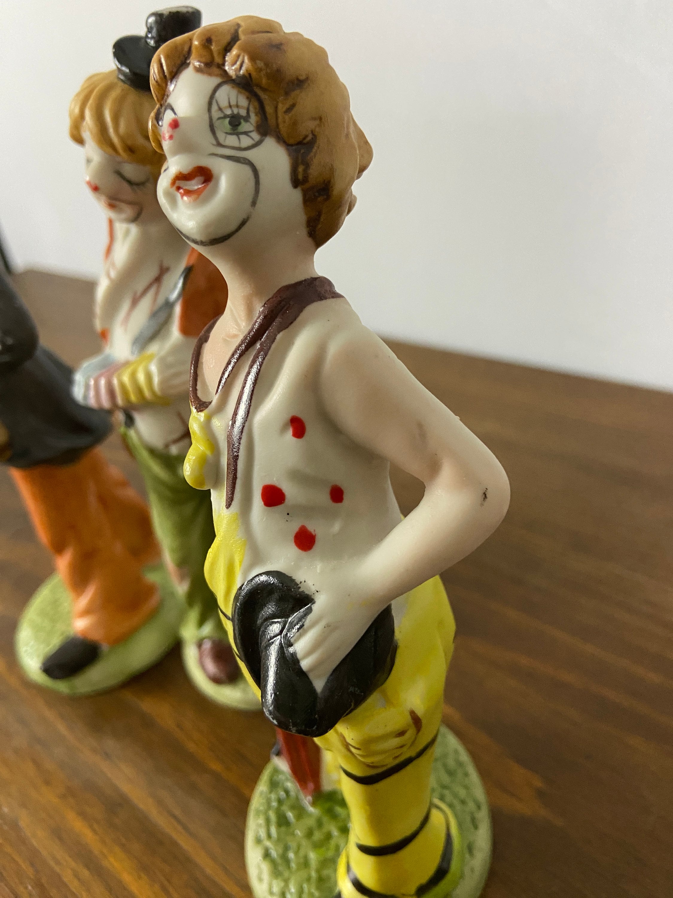 Vintage Musical Hobo Clown Trio, Set of 3 Ceramic Clowns, Vintage ...