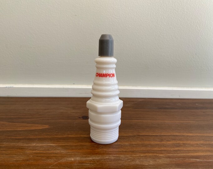 Vintage Avon White Champion Spark Plug Cologne Bottle, Dresser Vanity ...