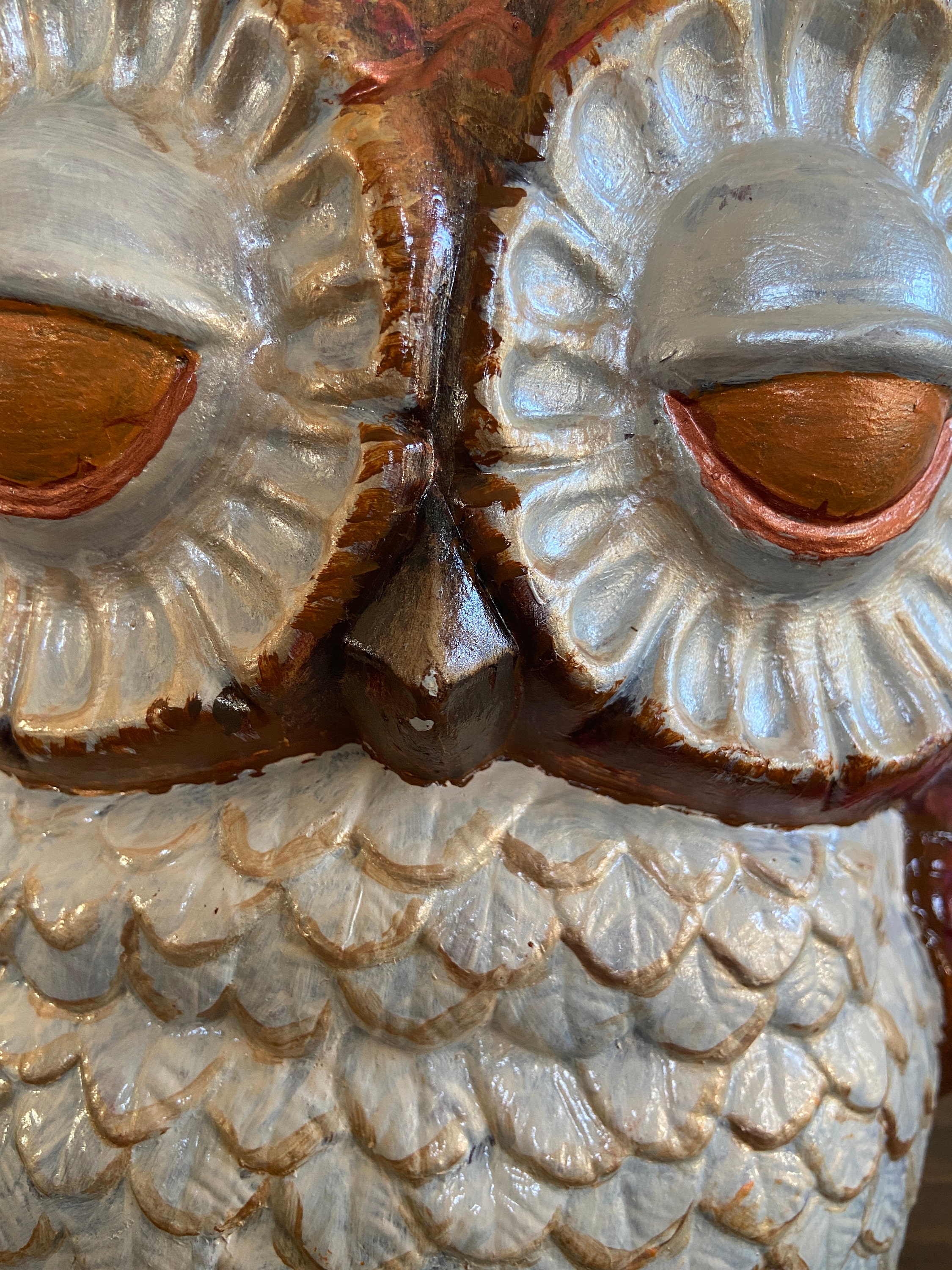 Large Vintage Double Sided Faced Owl Cookie Jar, Oversized Cookie Jar ...