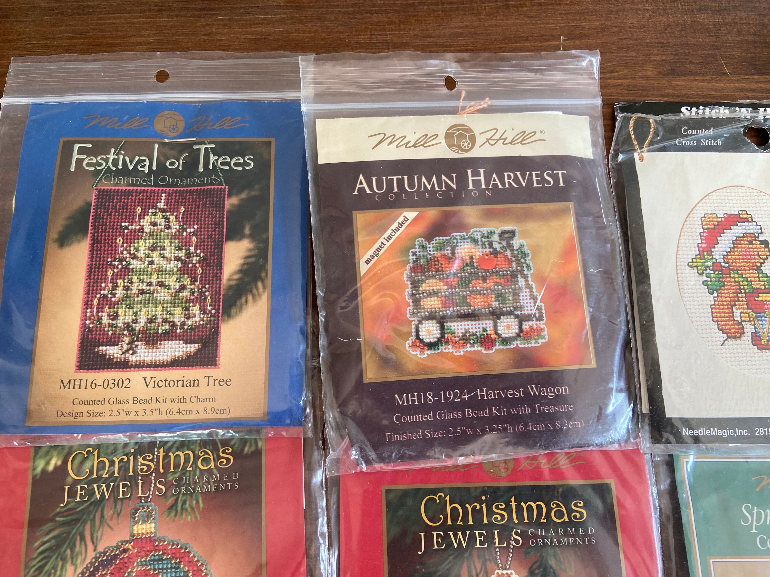 Vintage Mill Hill and Other Brand Glass Bead Embroidery and Needlepoint ...