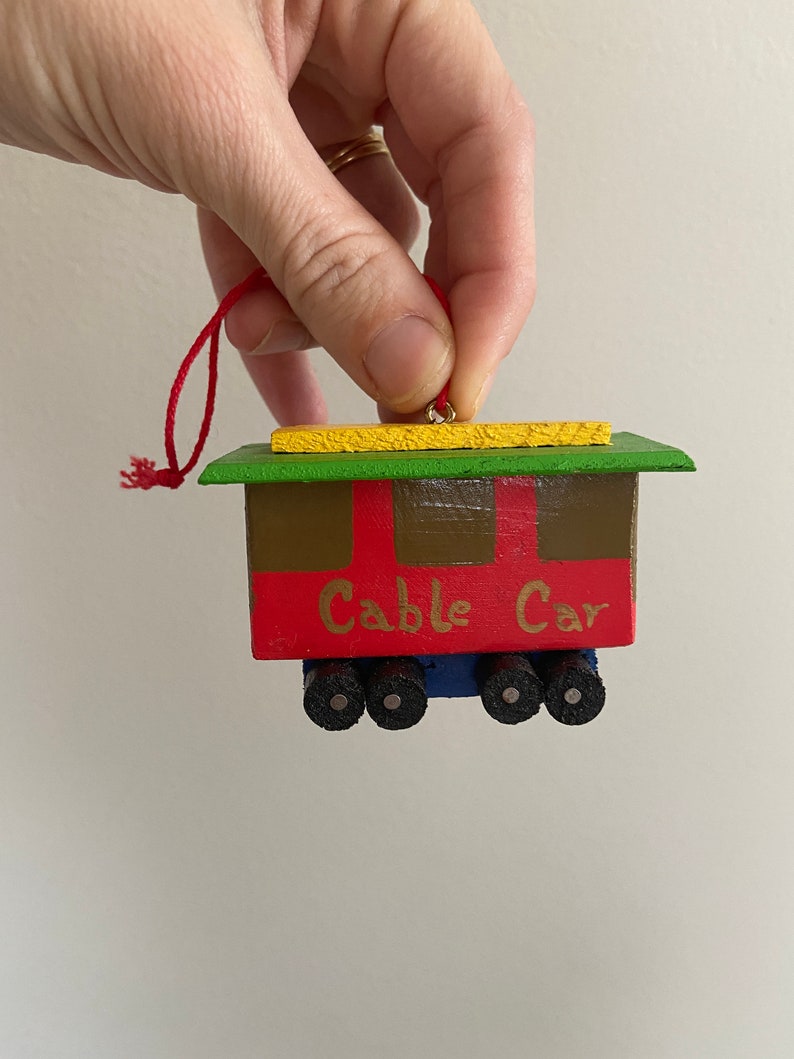 Vintage San Francisco Cable Car Christmas Ornament, Vintage Souvenir ...