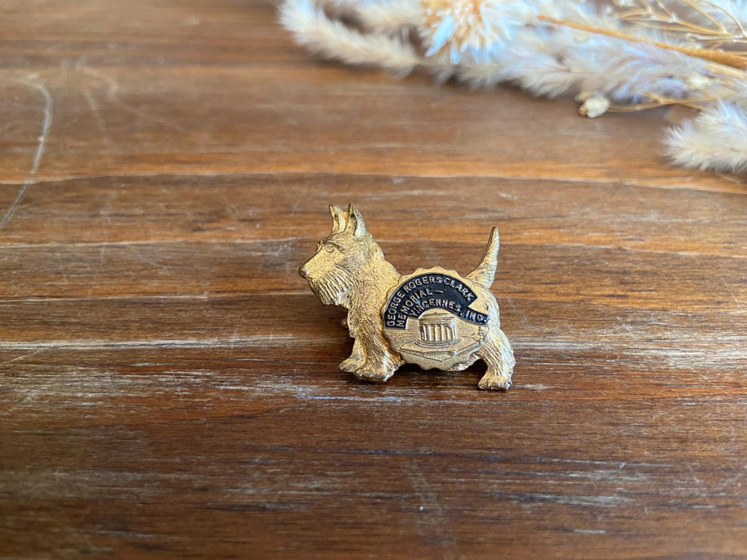 Vintage Scotty George Rogers Clark Memorial Vincennes, IN Pin Brooch ...