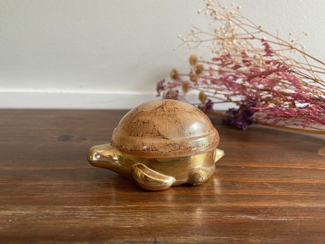 Vintage Avon Patchwork Turtle With Pearl Shell Bottle, Dresser Vanity ...