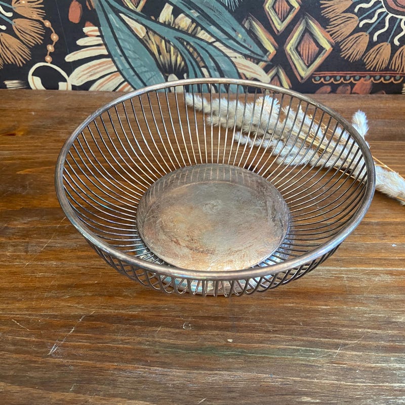 Gold Wire Bread Baskets - Etsy