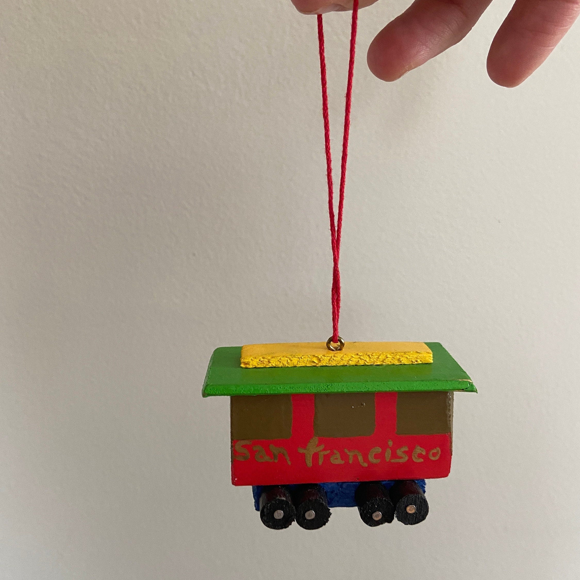 Vintage San Francisco Cable Car Christmas Ornament, Vintage Souvenir ...