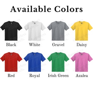 Editable Gildan 8000B Color Chart & Size Chart, Canva Template, G800B ...