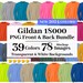 Editable Gildan 8000 Color Chart & Size Chart, Canva Template, G800 ...