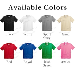 Editable Gildan 5000B Color Chart & Size Chart, Canva Template, G500B ...