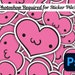 10 Sticker Mockup Bundle, Hand Holding Sticker, Sticker Pile Mockup ...