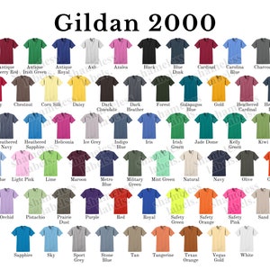 Gildan 2000 PNG Mockup Bundle, Transparent + White Backgrounds, All 61 ...