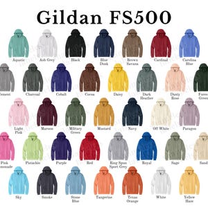 Editable Gildan SF500 Color Chart & Size Chart, Canva Template, SF500 ...