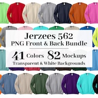 Jerzees 562MR Mockup Bundle, Jerzees Crewneck Mockup, Jerzees 562MR ...