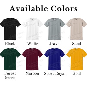 Editable Gildan 8000 Color Chart & Size Chart, Canva Template, G800 ...