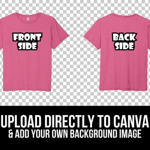 Jerzees 560MR Front and Back Mockup Bundle, T-shirt Mockup PNG, 560MR ...