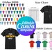 Editable Gildan 2000 Color Chart & Size Chart, Canva Template, G200 ...