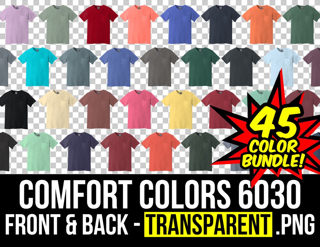 Comfort Colors 6030 Front and Back Mockup Bundle Heavyweight - Etsy