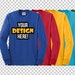 Jerzees 29LS Front and Back Mockup Bundle, T-shirt Mockup PNG, 29LS ...