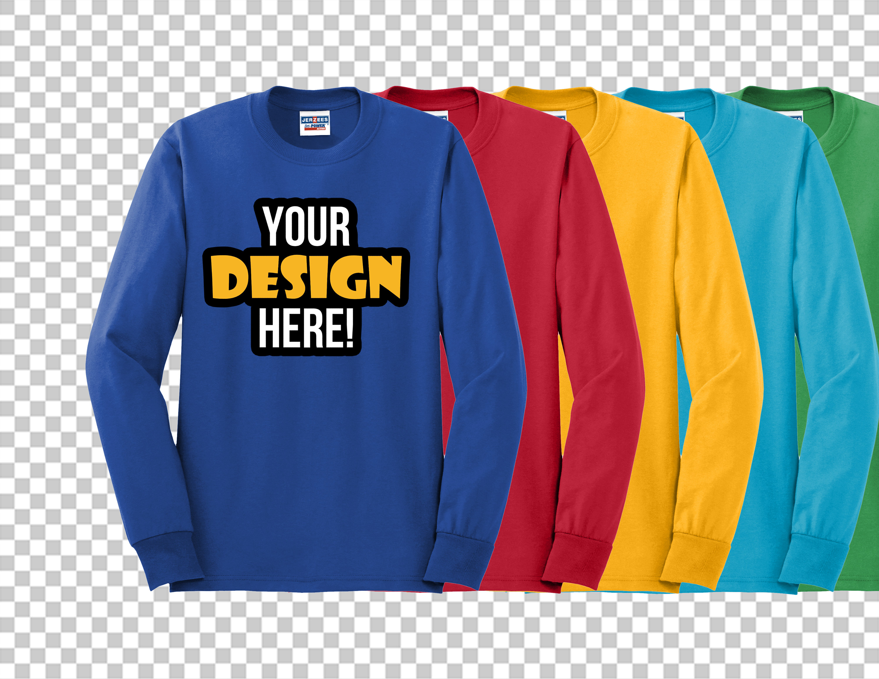Jerzees 29LS Front and Back Mockup Bundle, T-shirt Mockup PNG, 29LS ...